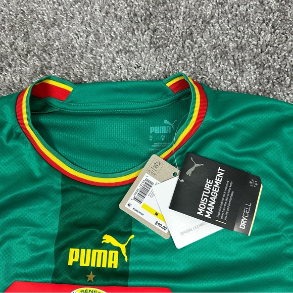 Puma | Shirts | Puma Senegal Away 22223 Mens Soccer Jersey Green Size M ...